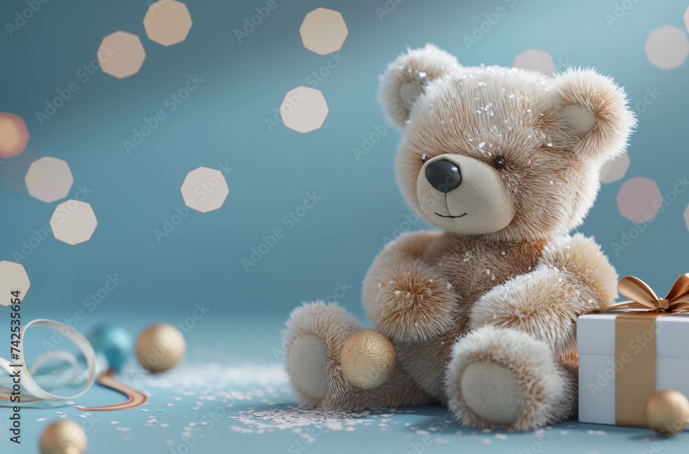 toy, cute, bear, copy space, teddy, birthday, fluffy, friends, fur ...