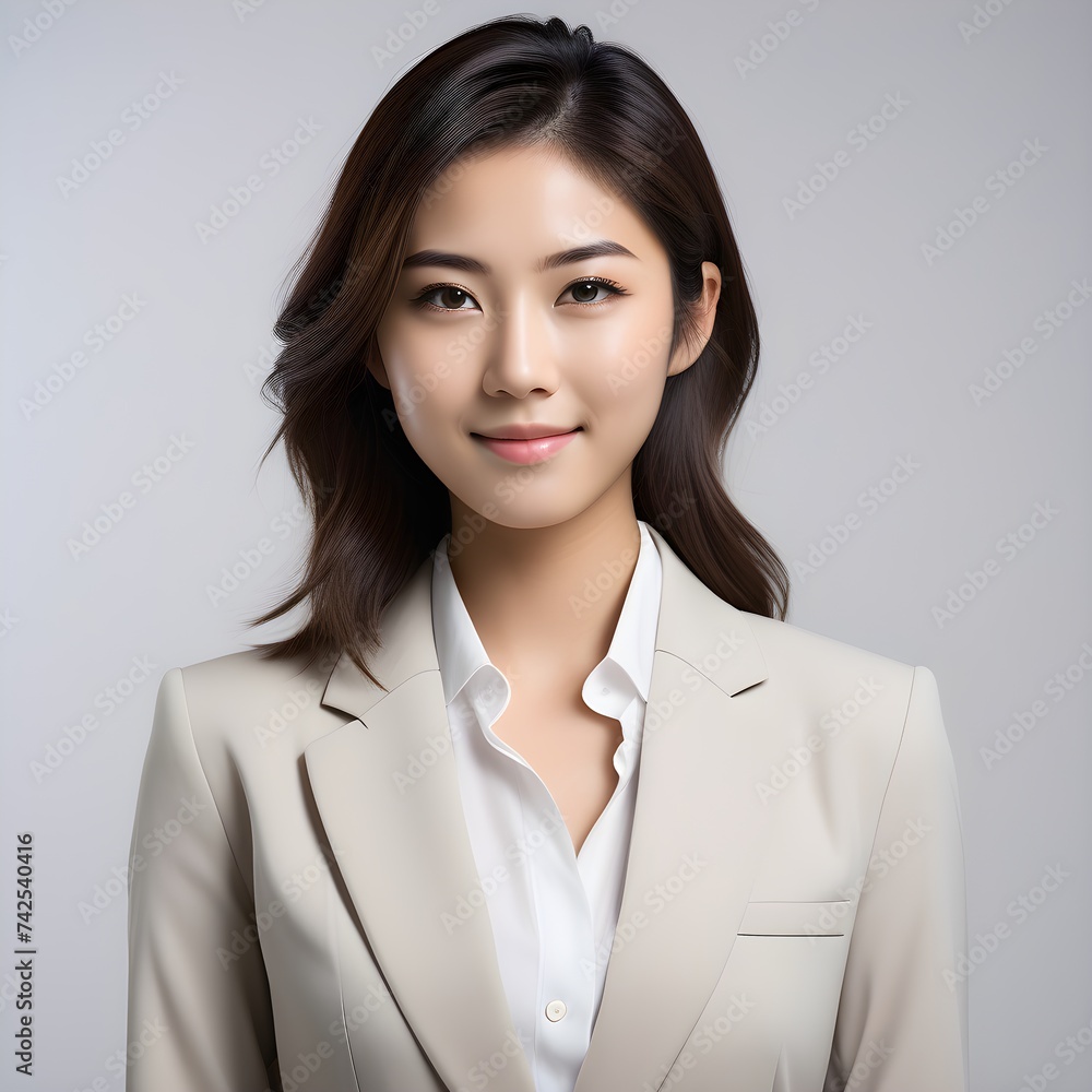 Professional Headshot Of A 20 Year Old Japanese Girl In Business Attire ...