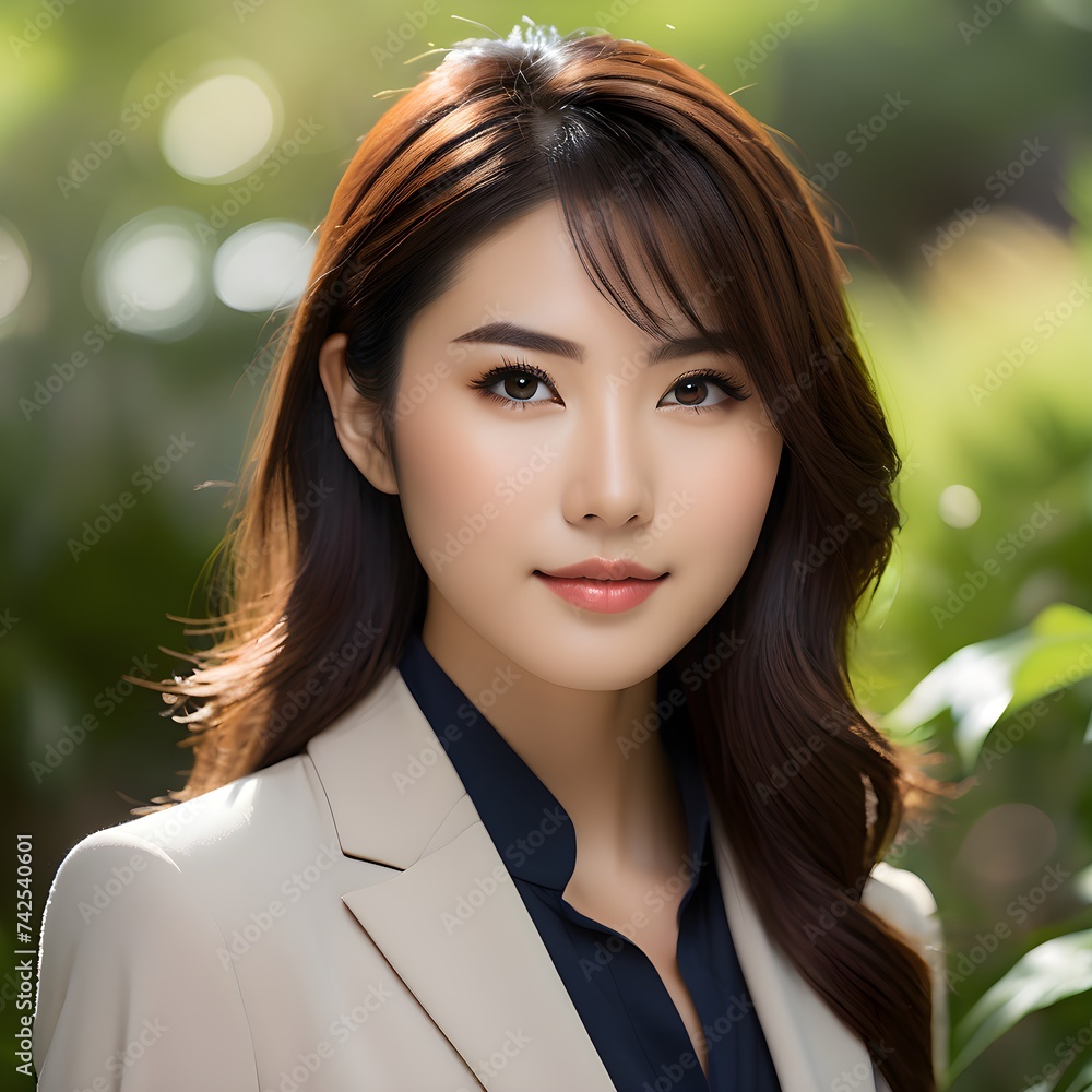 Professional Headshot Of A 20 Year Old Japanese Girl In Business Attire ...