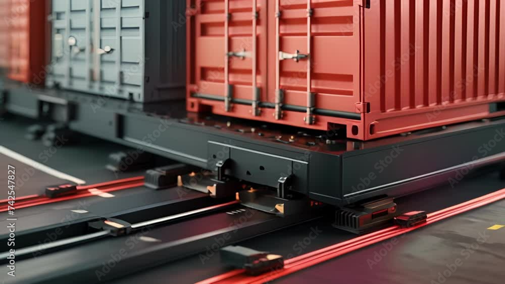 A beforeandafter comparison of a traditional container securing system ...