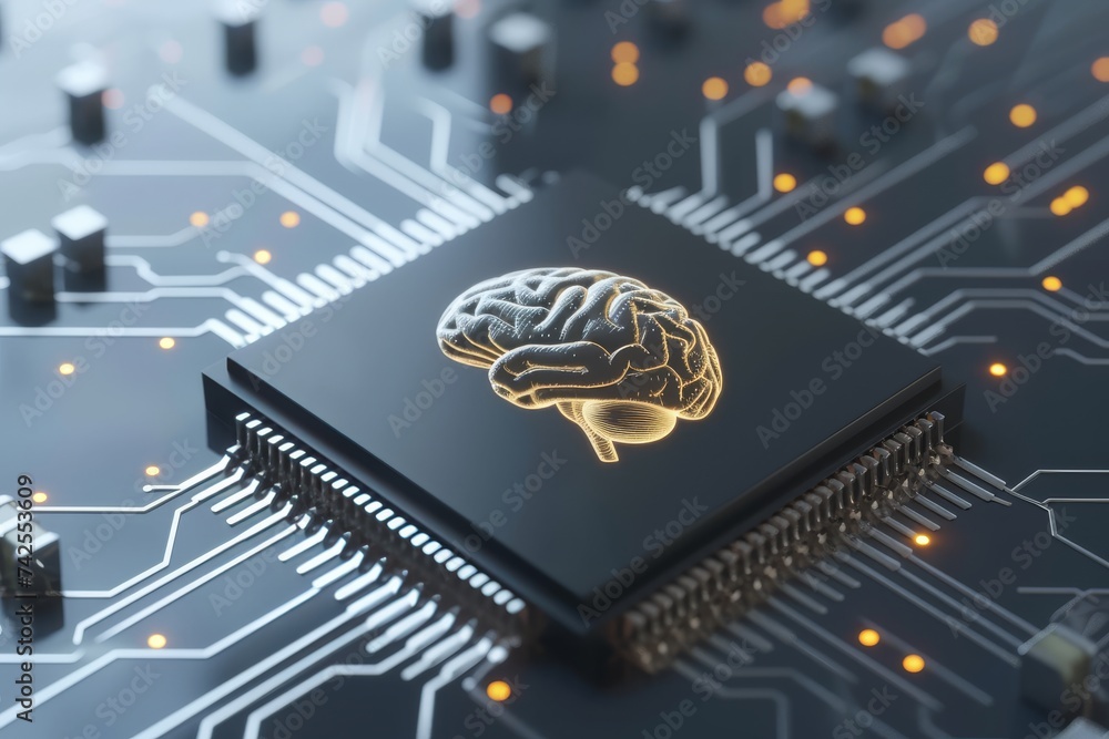 AI Brain Chip programs. Artificial Intelligence calcarine human power ...