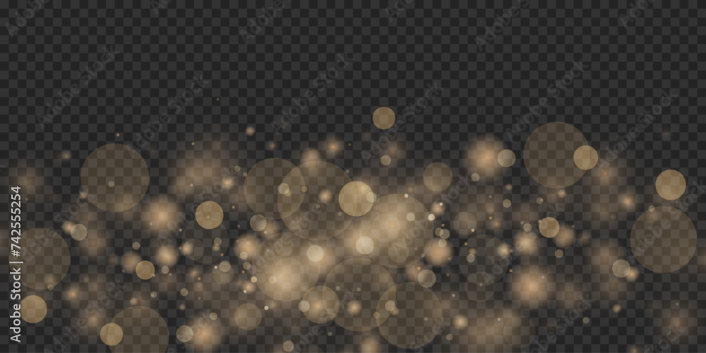 Sparkling magical dust particles. The sparkles sparkle with a special ...