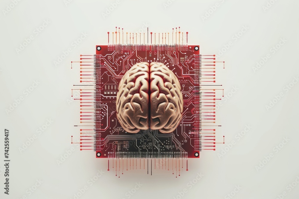 AI Brain Chip intelligence. Artificial Intelligence through mind ...