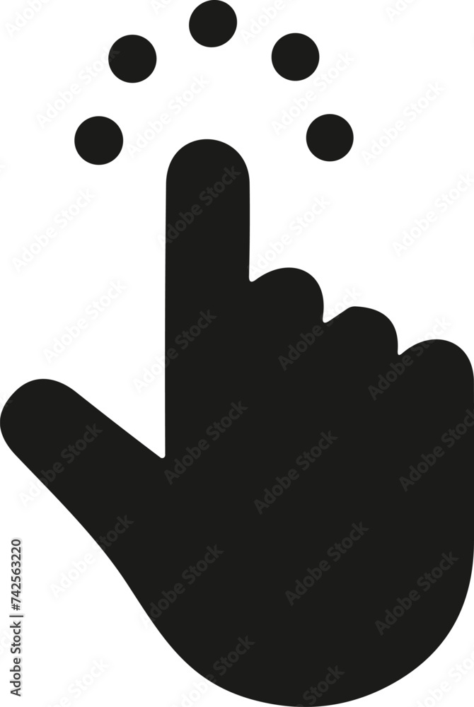 Computer flat mouse click cursor hand icon and loading icons. Cursor ...