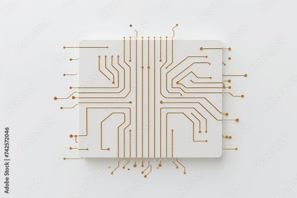 AI Brain Chip mechanisms. Artificial Intelligence brain human robotic ...