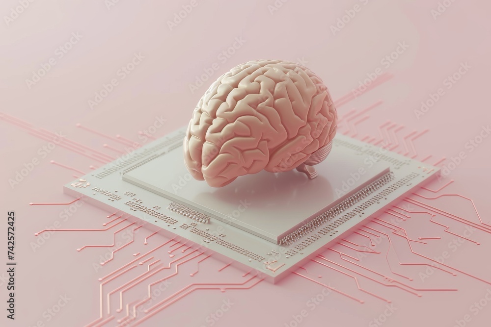 AI Brain Chip management. Artificial Intelligence innovation human ai ...