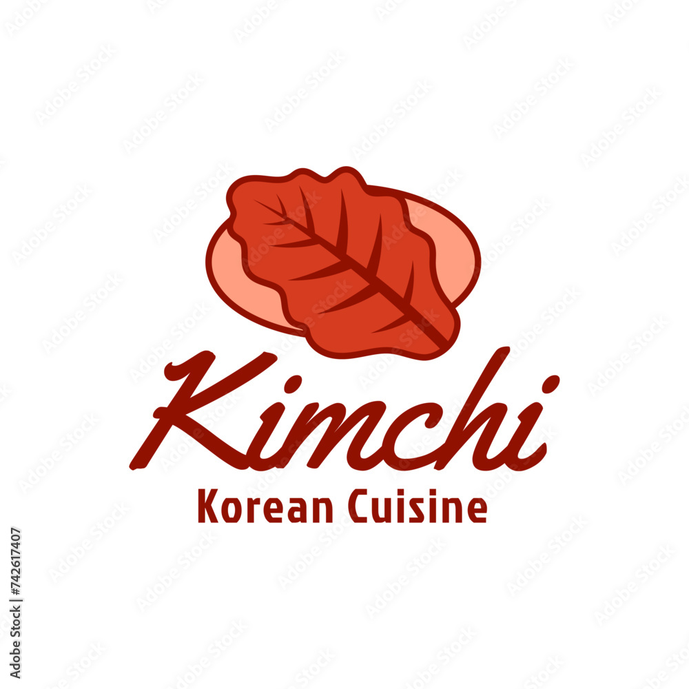 Kimchi Logo Korean Food Vector Template, for Organic Healthy ...