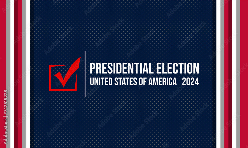 USA 2024 Presidential Elections Event Banner, background, card, poster ...