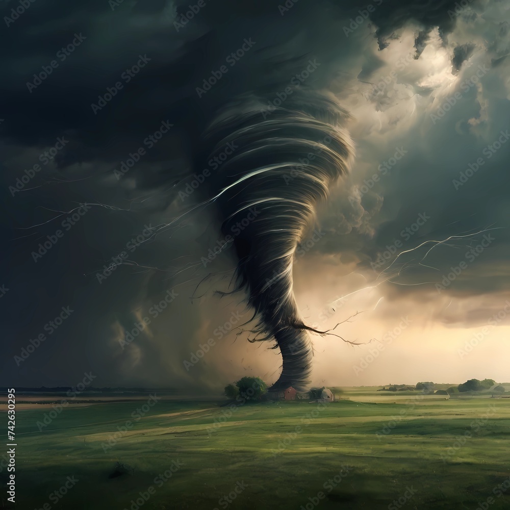 Tornado wind scene photography art style. background for poster, banner ...
