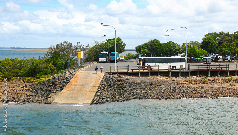 Loading ramp in the port of Bingham in Rivers Head, where the ...