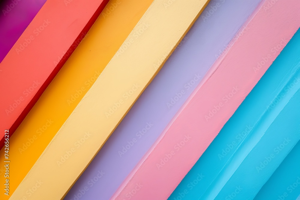 Colorful Rainbow honey yellow Copy Spcae Design. Vivid multihued ...