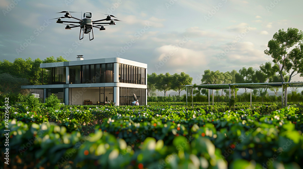 5G enabled smart farm featuring agriculture robots and autonomous ...