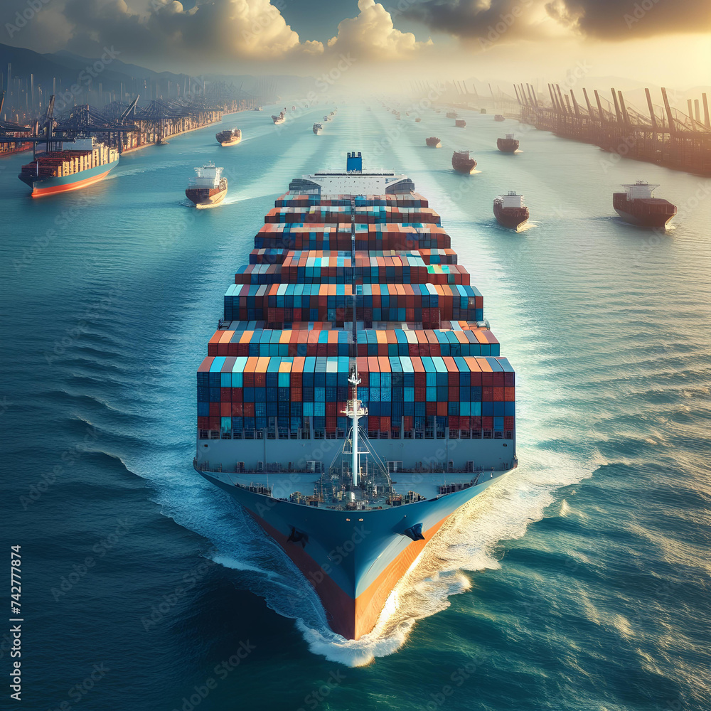 Large Megamax Container vessel With Tonnes of Valuable Cargo on board ...