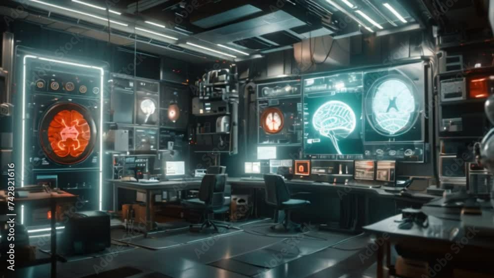 The lab studies the modern brain and tracks EEG readings and the ...