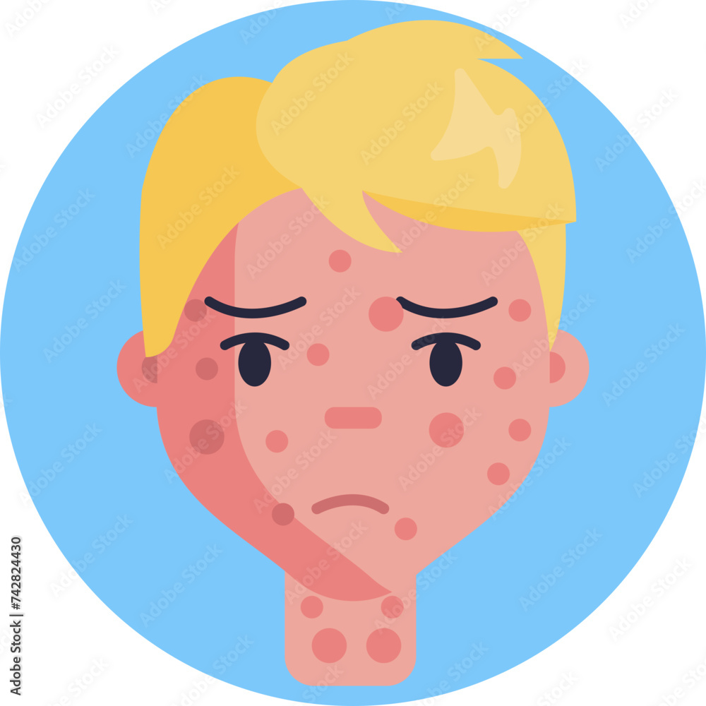 This skin allergy vector icon is a powerful tool for educators ... This skin allergy vector icon is a powerful tool for educators ...