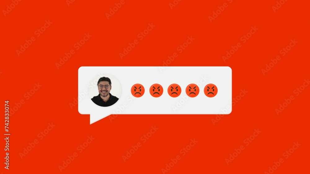 Animated chatbox intro and outro - An angry man sending multiple mad ...