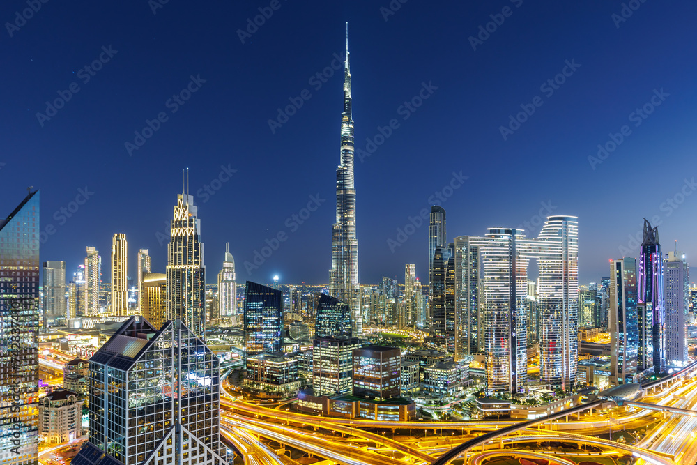 Poster Dubai Burj Khalifa skyline tallest building in the world top ...