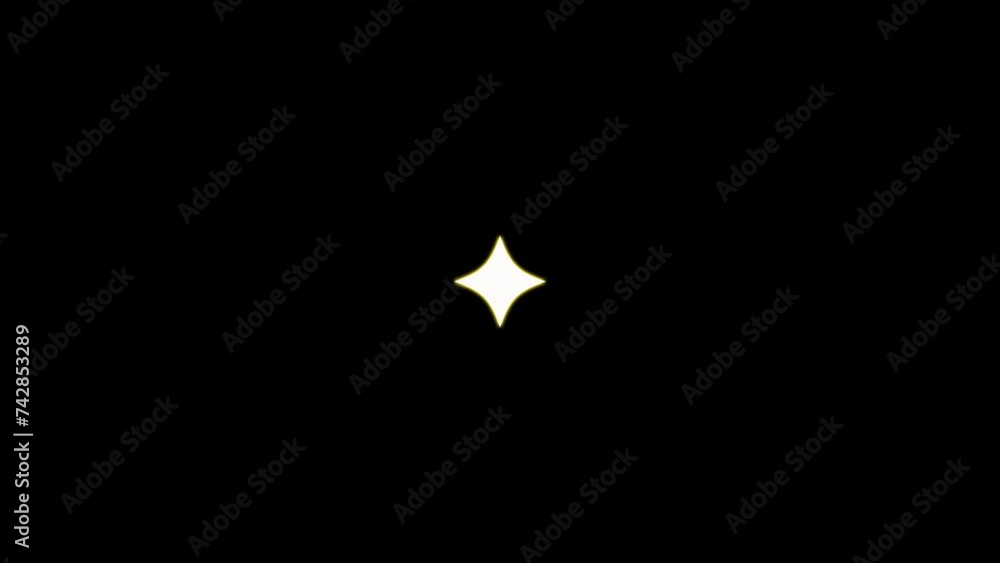 Vidéo Stock sparkling stars Shine animation. Shimmering light. Shine ...