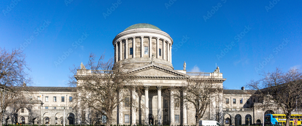 The Four Courts, Inns Quay, Dublin, Ireland. The seat of the Irish ...