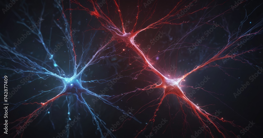 Neuron cells system disease - neuron cells view interconnected neurons ...
