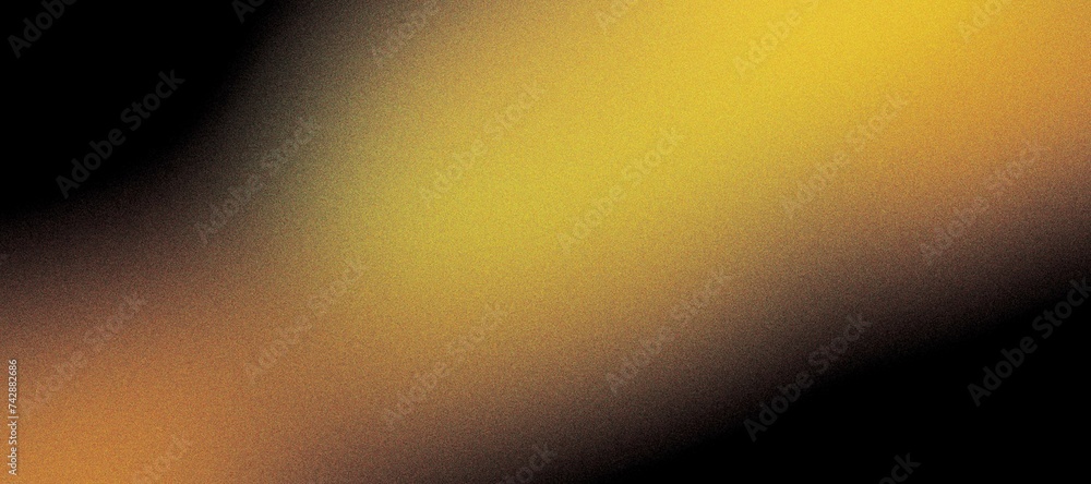 Abstract background with light grainy gradient background yellow color ...