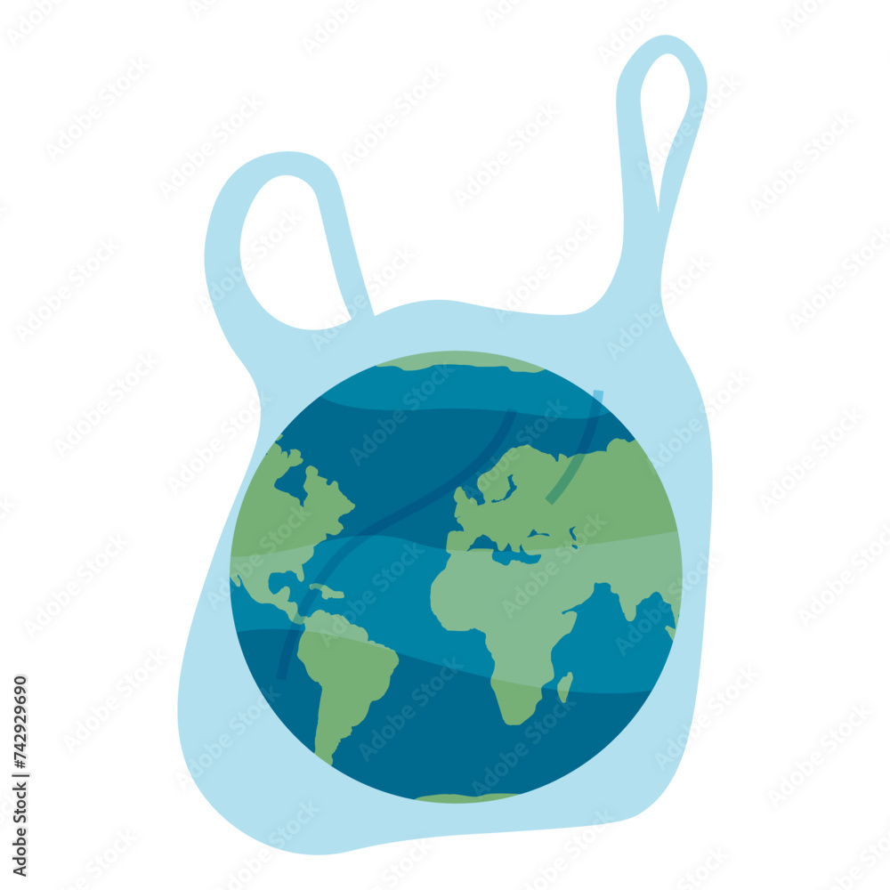 Vecteur Stock Waste pollution vector illustration. The poisoning ...