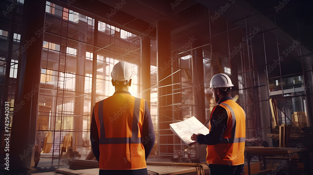 Engineers conducting a safety inspection and ensuring compliance with ...