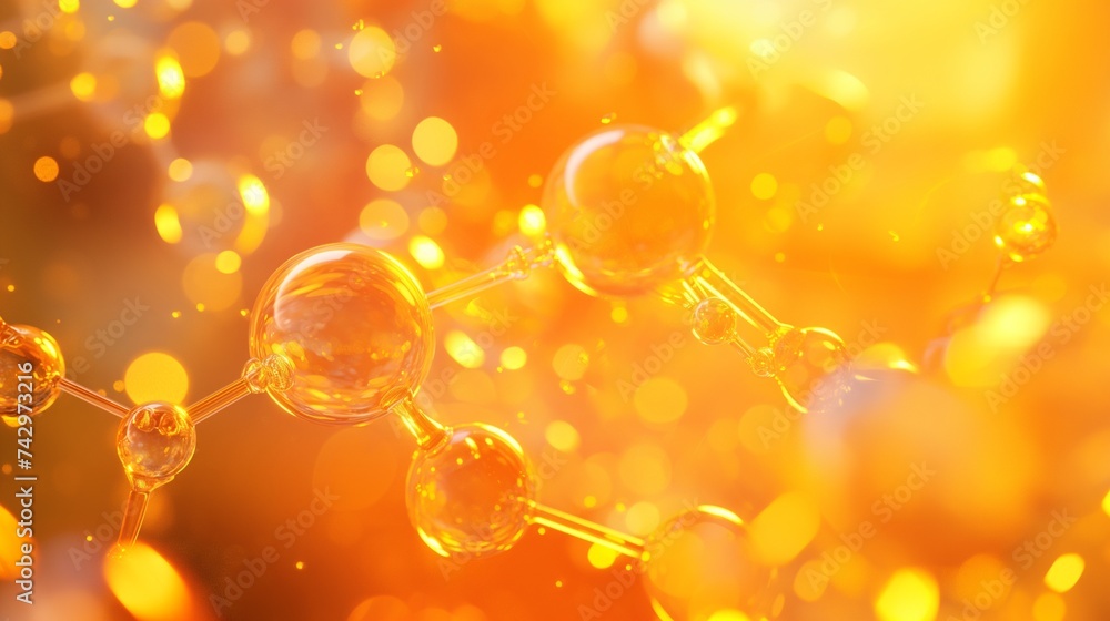 transparent ATP molecule, the energy currency of the cell, against a ...