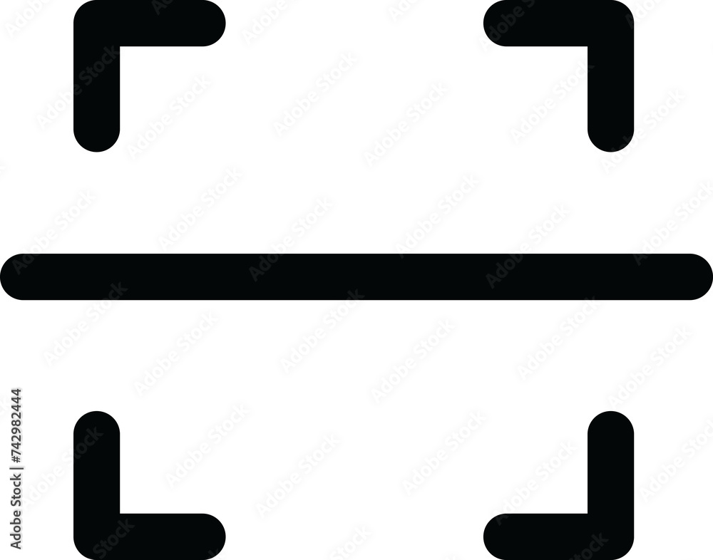 Scan Generic Basic Outline icon, Scan me icon on transparent background ...