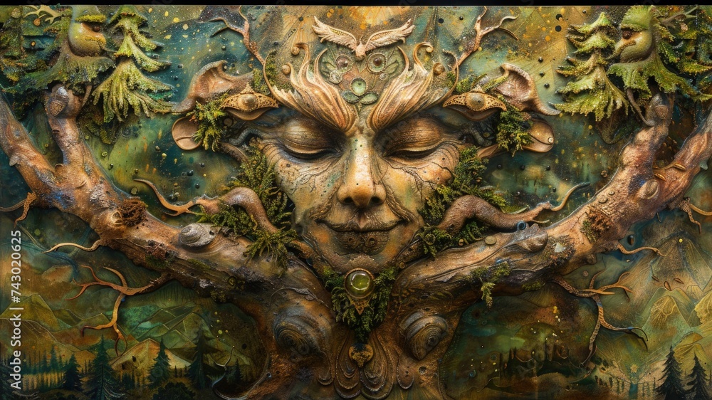 Captivating imagery of mythical tree spirits and guardians ...