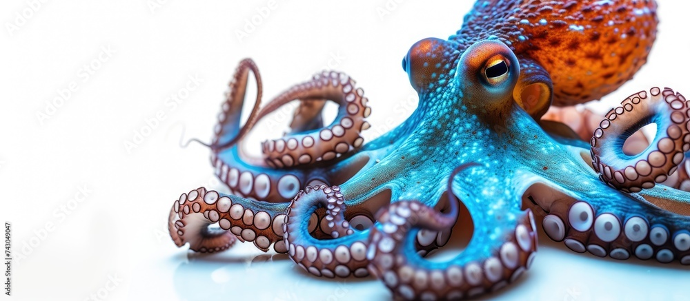 The cyanea octopus also known as the Big Blue Octopus or Day Octopus ...