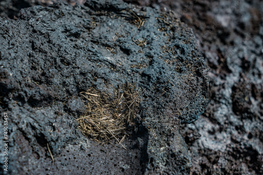 Pele's hair is a volcanic glass formation produced from cooled lava ...