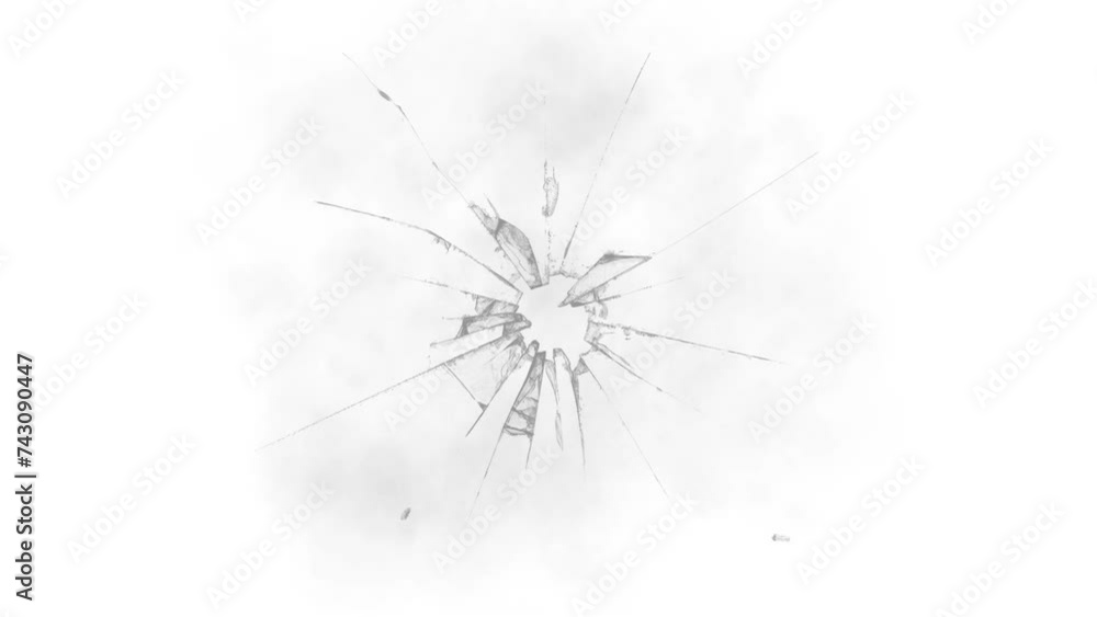 Breaking glass green screen motion graphics. Glass breaking green ...