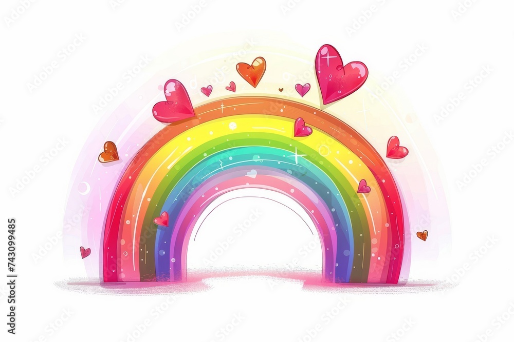 LGBTQ Pride affirmative action. Rainbow chocolate colorful esteem ...