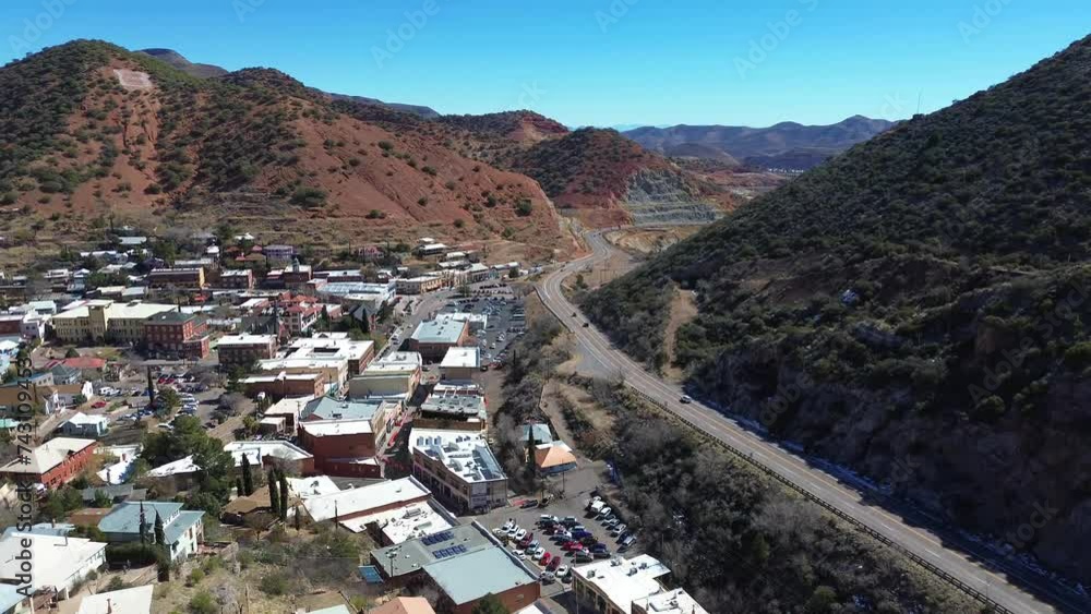 Vidéo Stock Bisbee, a historical mining town in South-Eastern Arizona ...