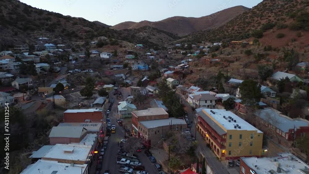 Vidéo Stock Bisbee, a historical mining town in South-Eastern Arizona ...