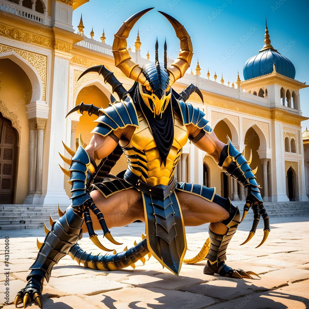 The monster stood before me, its towering figure casting a menacing ...