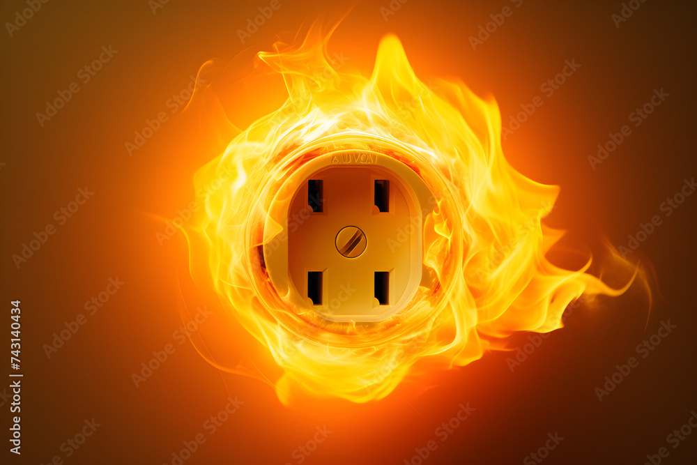 Illustrated Power socket, illustration of a socket, crazy power socket ...