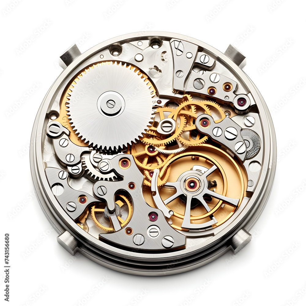 clockwork, mechanism of a clock, working clock mechanism, technology ...