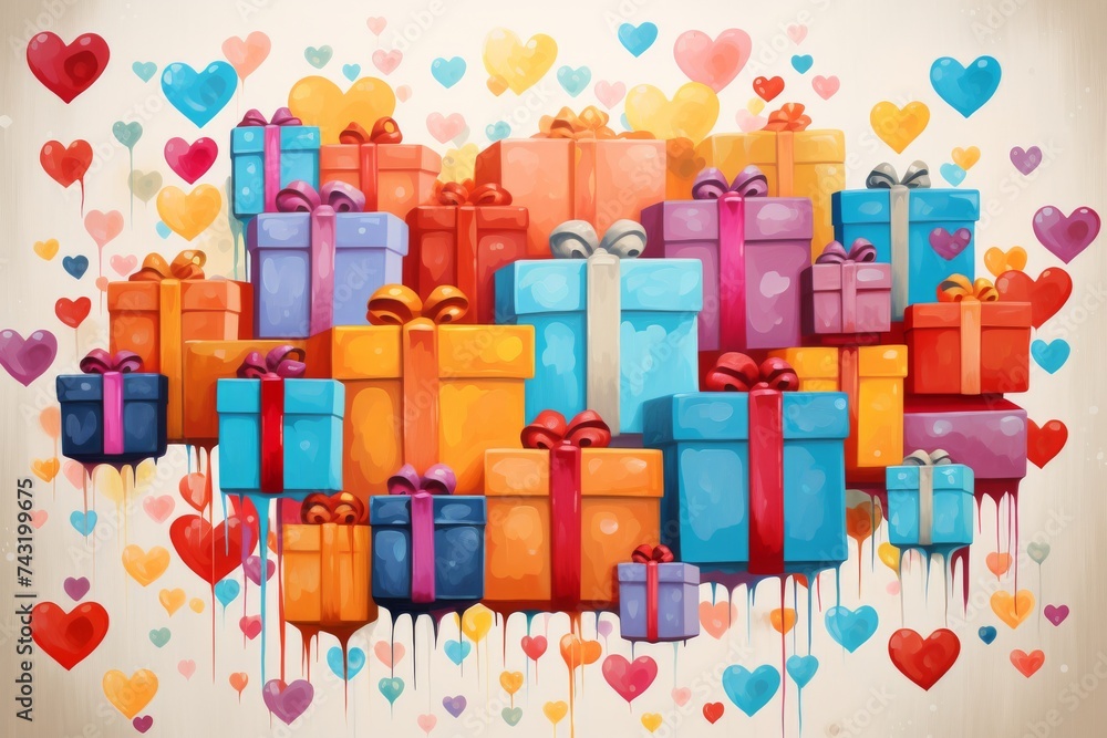 LGBTQ Pride specialty. Rainbow salmon colorful team consensus diversity ...