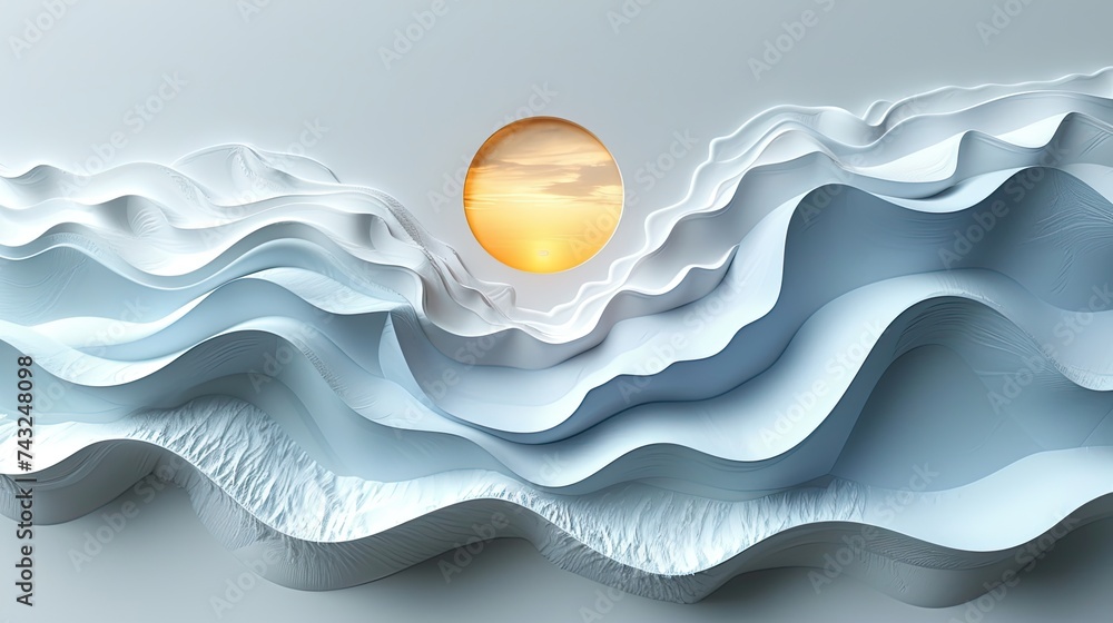 A white background with a circular shape in the middle, gradient ...