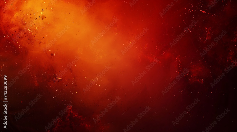 Abstract dark red background Dramatic fiery bloody sky Fantastic golden ...