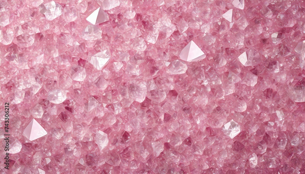 Colorful pink crystals sparking in different color shades for use as a ...