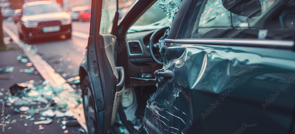 Car accident, crashes injuries, and fatalities on the common road, car ...