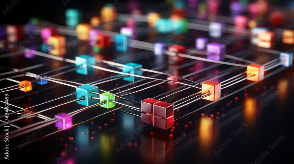 Suspended holographic lines.Conceptual abstraction of connectivity and ...