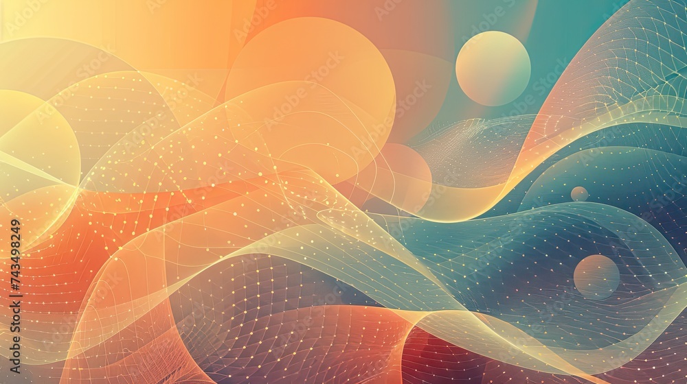 Elegant and soothing background for a mathematics textbook cover ...