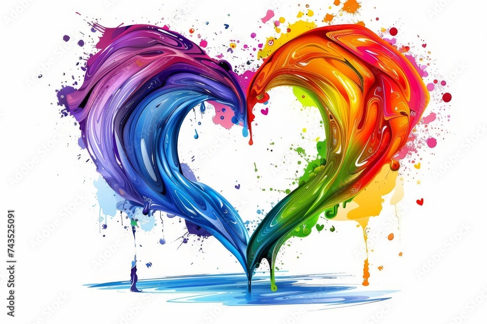 LGBTQ Pride barn red. Rainbow slate blue colorful harvest gold ...