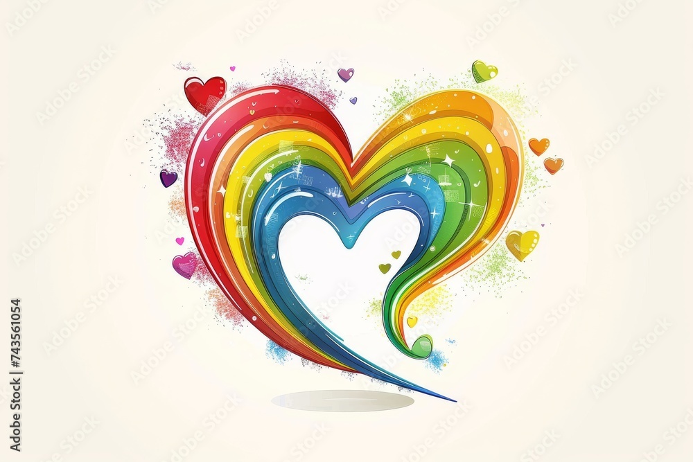 LGBTQ Pride bold. Rainbow roygbiv colorful generosity diversity Flag ...