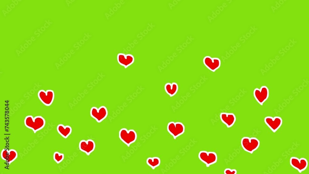 Cartoon Hearts Animation Stickers is are cute pack with hand-drawn ...