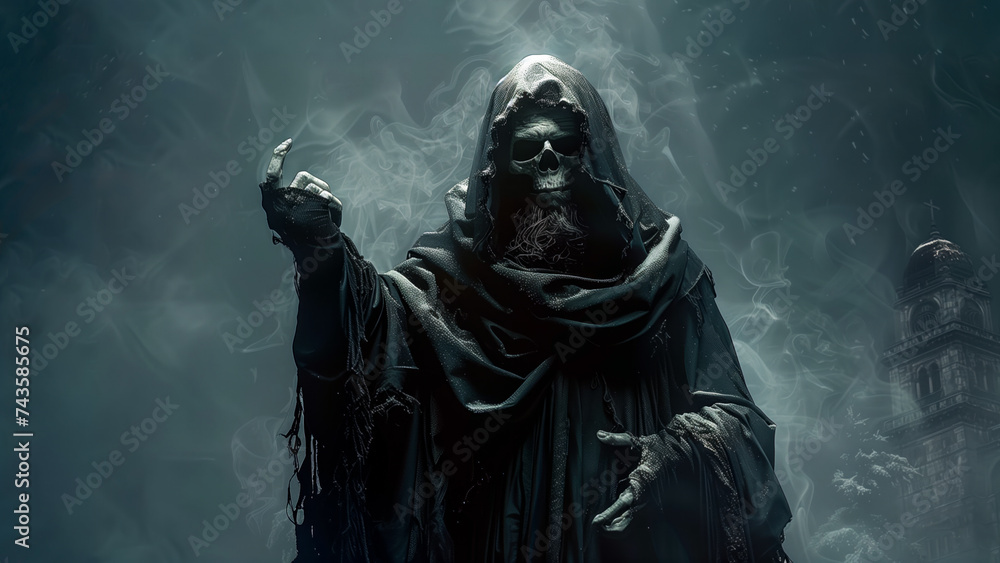 Ghost of Christmas yet to come from dickens Christmas carol, angel of ...